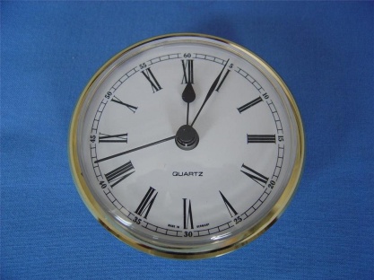 72mm Round Battery Operated Caravan Clock - Tent Hire Direct