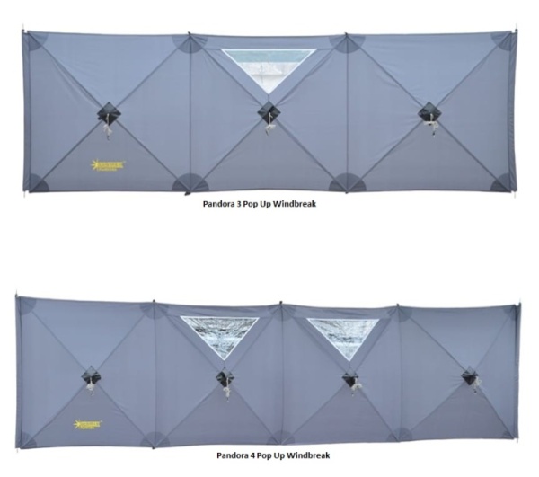 Suntrek by Camptech Pandora 3/4 Panel Pop Up Windbreak - Tent Hire Direct
