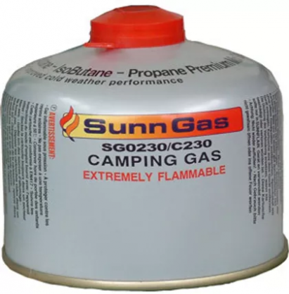 SunnGas 230g Butane/Propane Gas Cartridge (Triple Pack) - Tent Hire Direct