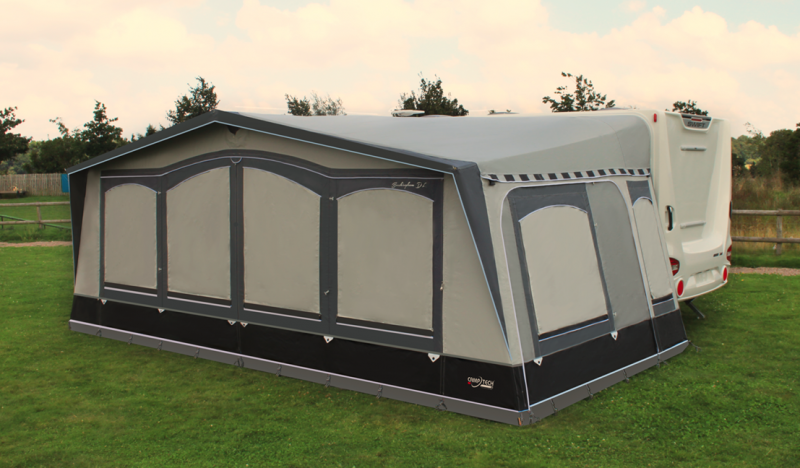 Camptech Buckingham DL 3MT 25/28mm Full Seasonal Caravan Awning - Tent ...