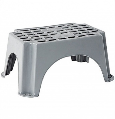 PLS Grey Single Lightweight Caravan Step - Tent Hire Direct