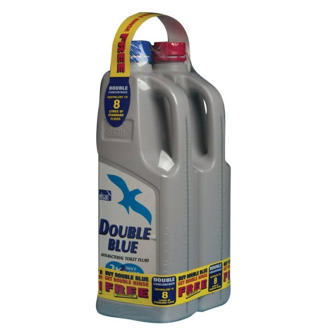 Elsan Double 2L Blue and Rinse Duo Toilet Fluid Pack - Tent Hire Direct