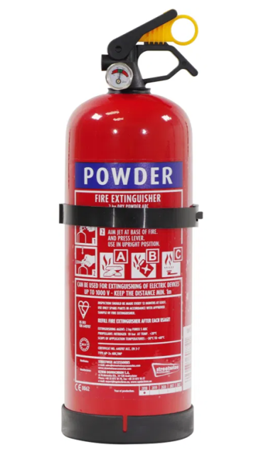 2kg Fire Extinguisher Dry Powder with Gauge - ABC Classification - Tent ...